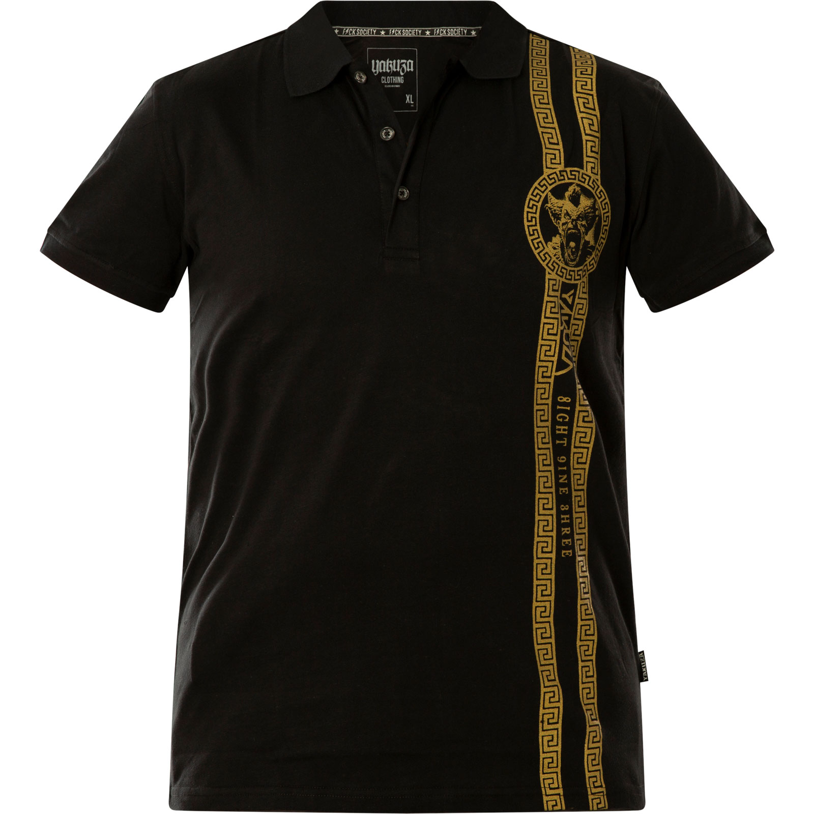Yakuza VIP Team Polo T-Shirt TPO 24068 mit Print