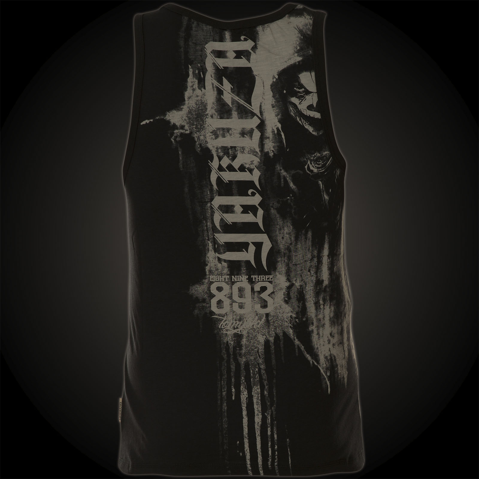 Yakuza Waiting Death Tank Top Print mit Totenkopf und Clown
