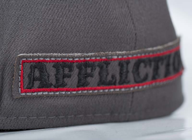 Affliction Crest Hat, Graue Flexfit Cap mit Stickereien