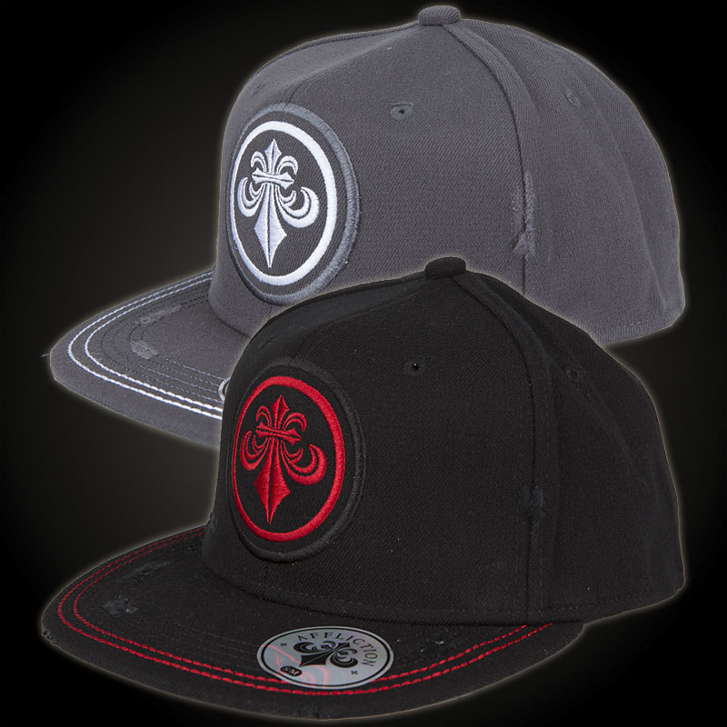 Affliction Crest Hat, Graue Flexfit Cap mit Stickereien
