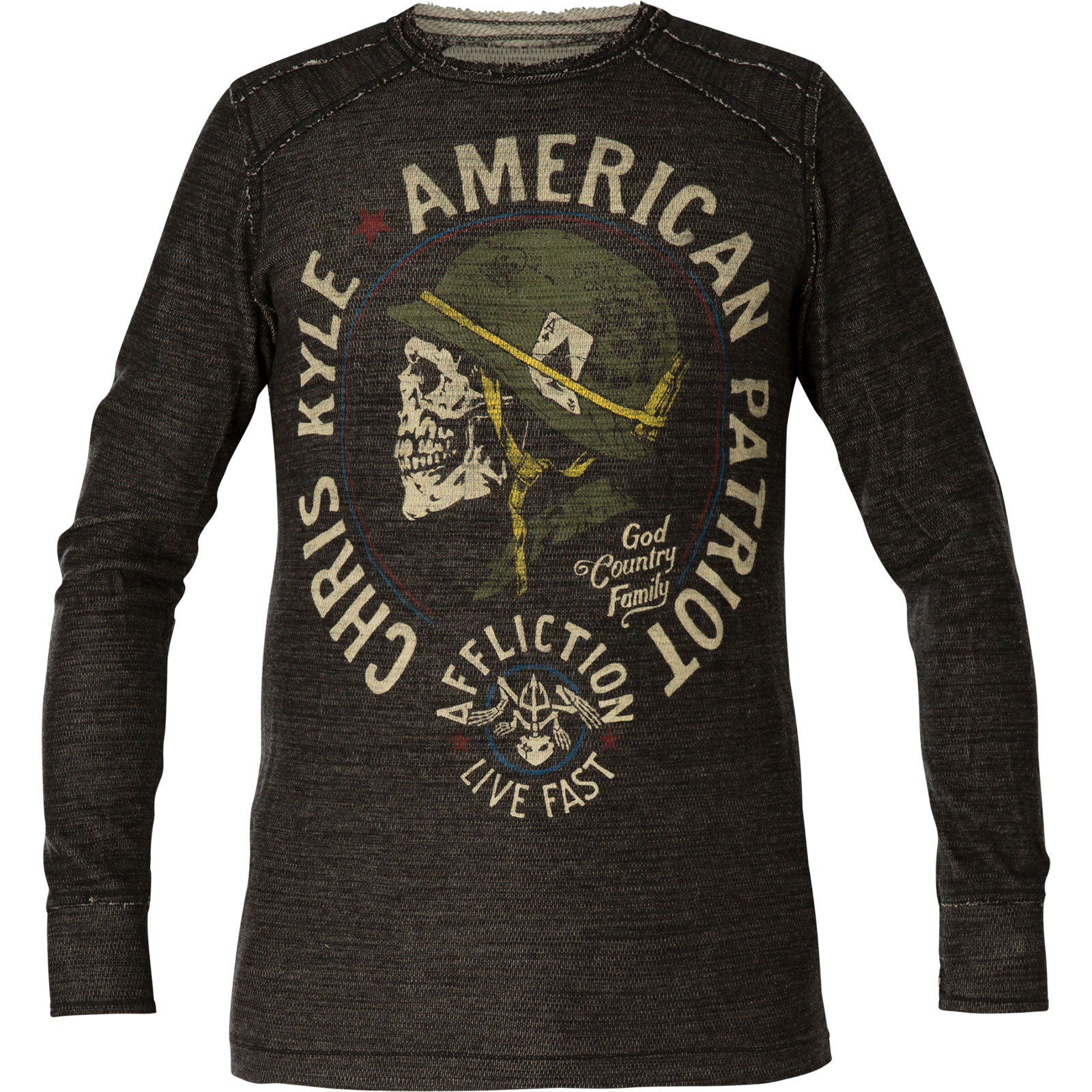 Affliction Pullover CK Old Glory Rev. Print mit Soldaten skull