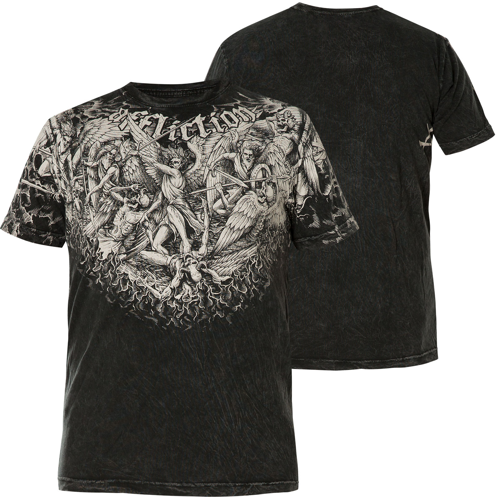Affliction Angels Revival Print mit Engeln und Skeletten
