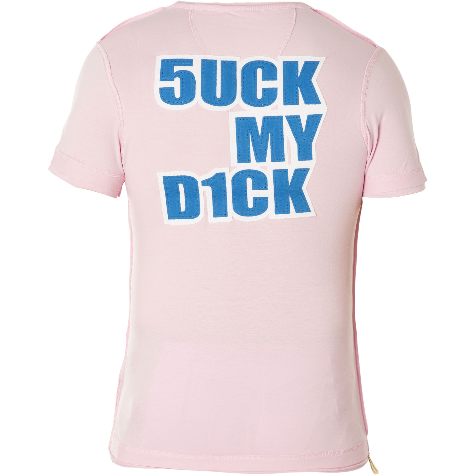 De Puta Madre T-Shirt 06EX04237 mit Schriftzug und großem Patch