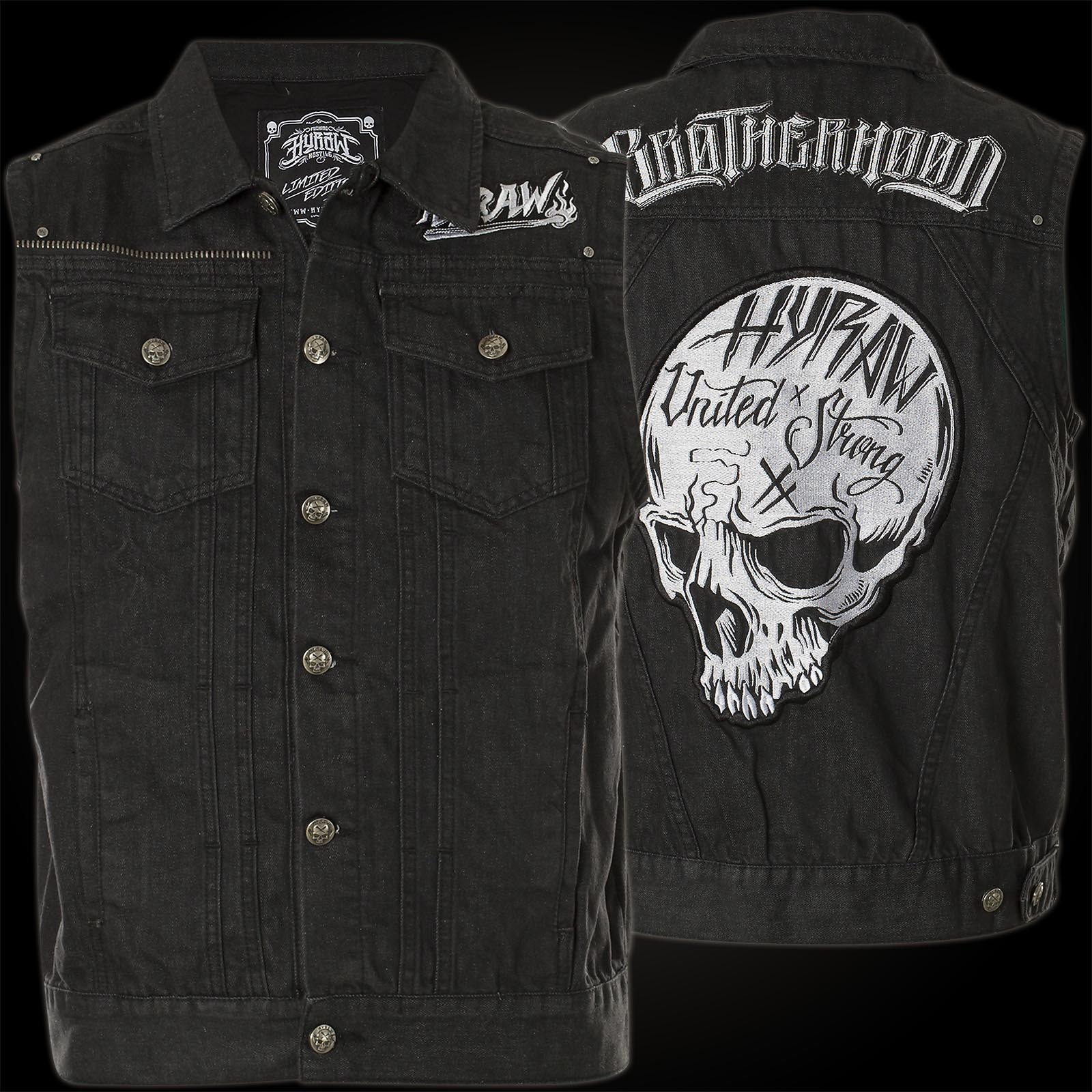 Hyraw Weste Nevermind mit dekorativen Patches