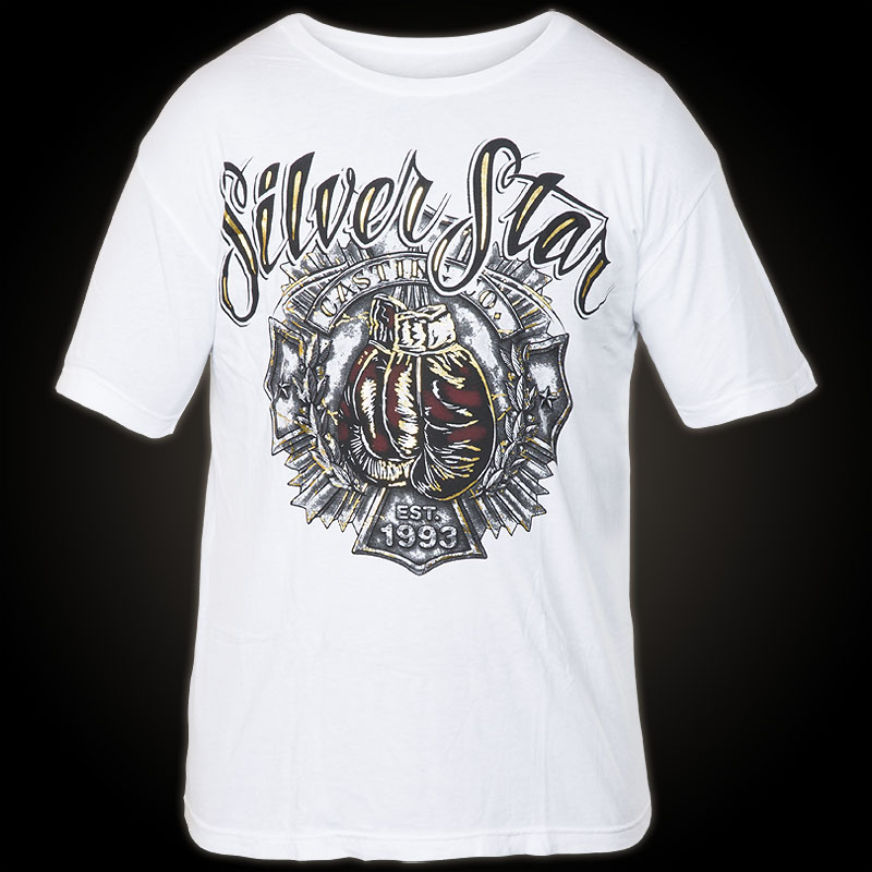 Silver Star T-Shirt Knockout - Shirt mit Prints und Goldfoliendetails