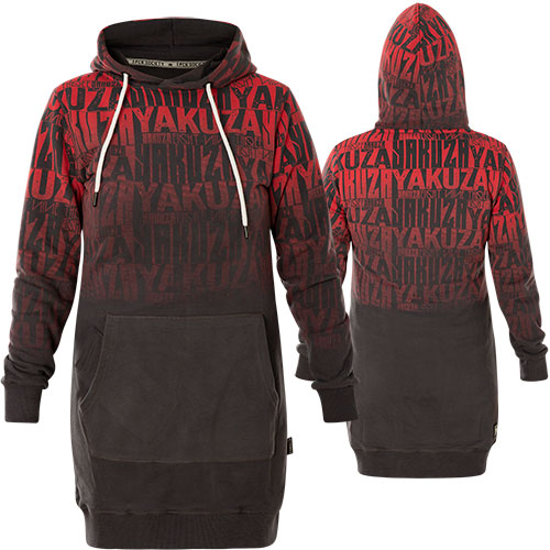 Yakuza Kleid UR893 Hoodie Dress GKB-20114 mit Allover Print