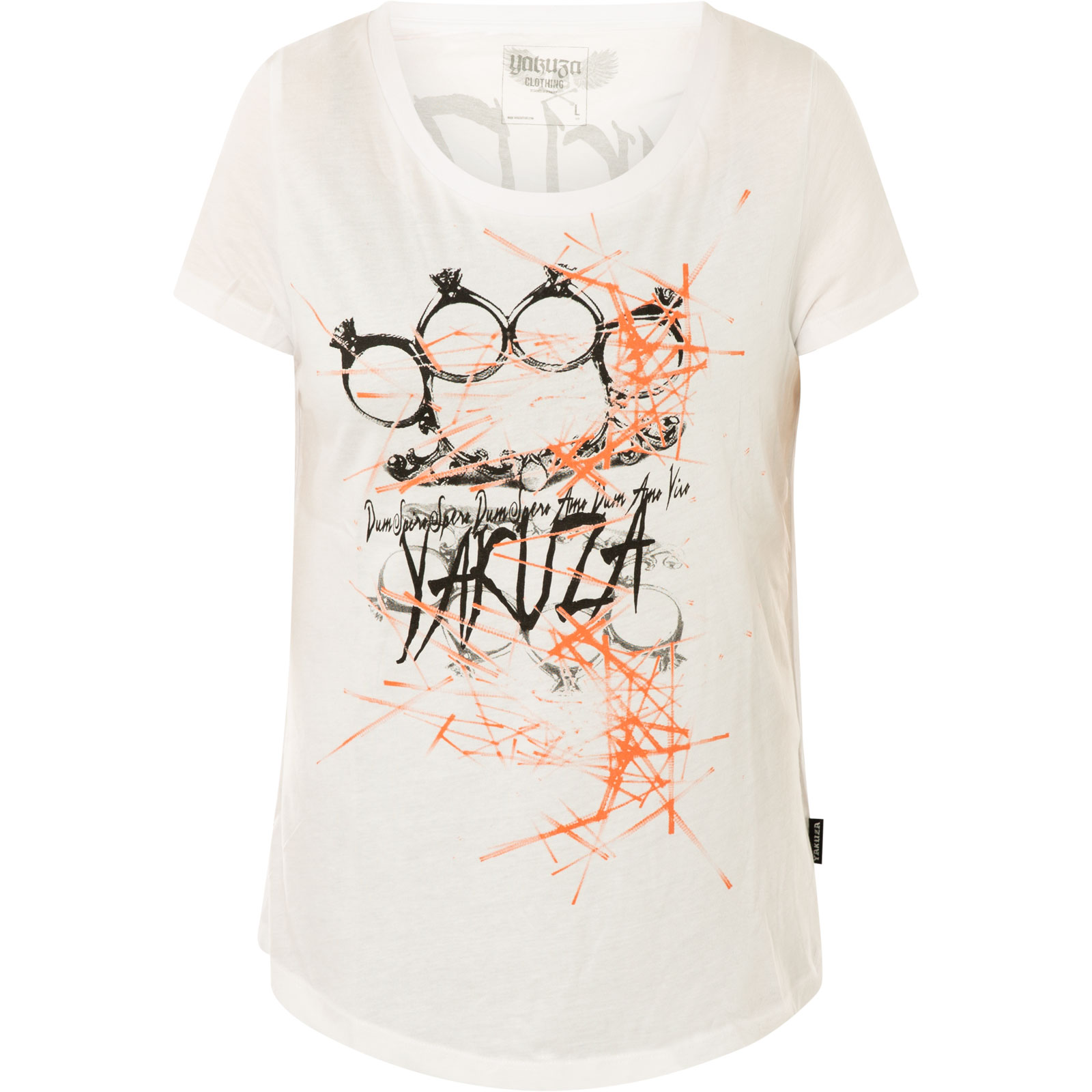 Yakuza Knuckles Crew T-Shirt GSB-90122 mit großem Print und Schriftzug